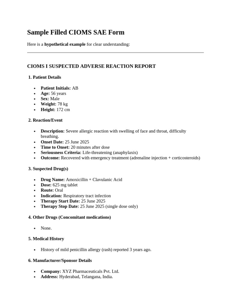 Cioms Sae | PDF
