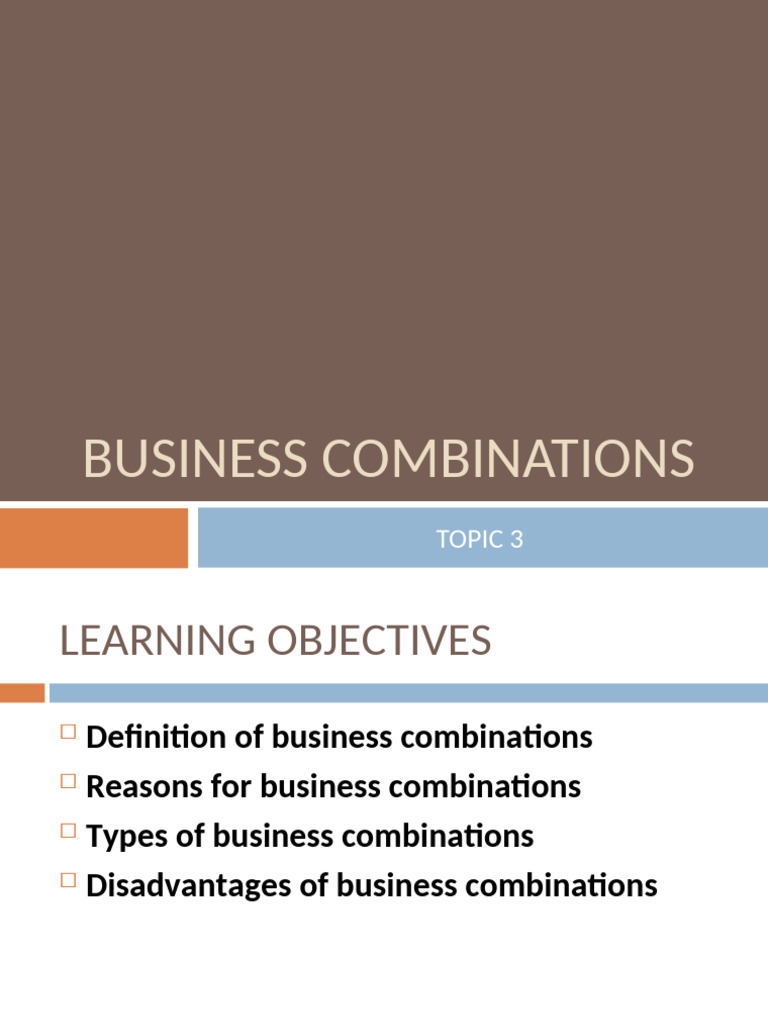 Understanding Business Combinations | PDF | Mergers And Acquisitions ...