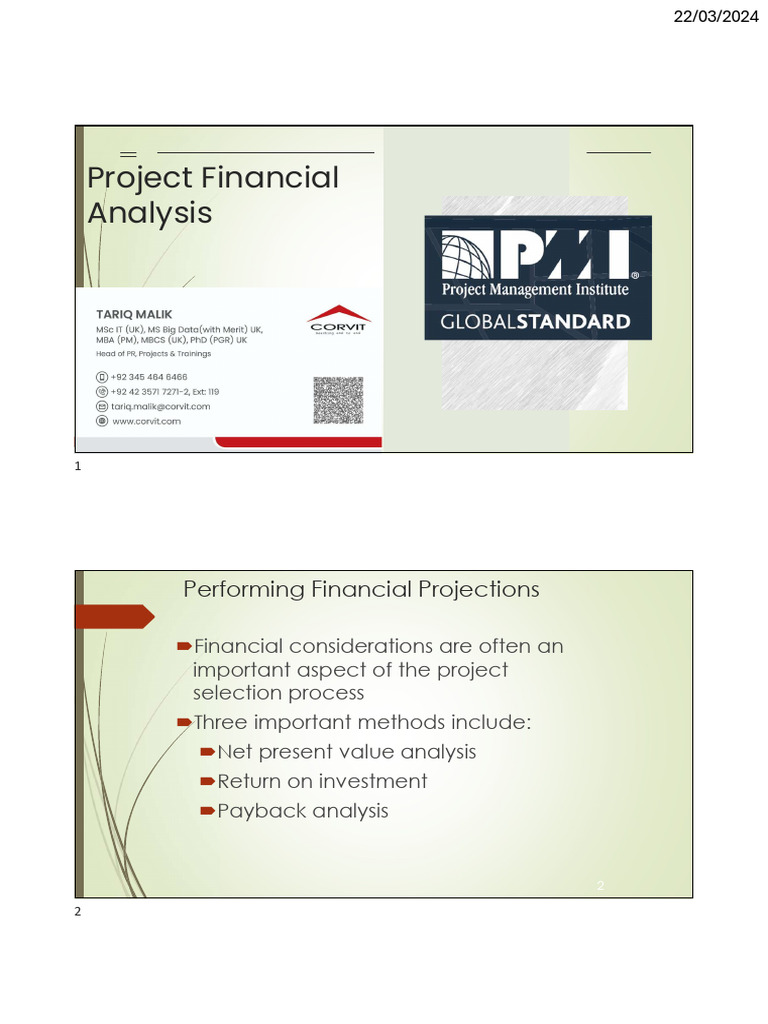 Annual Discount Factor Explained | PDF | Net Present Value | Internal ...