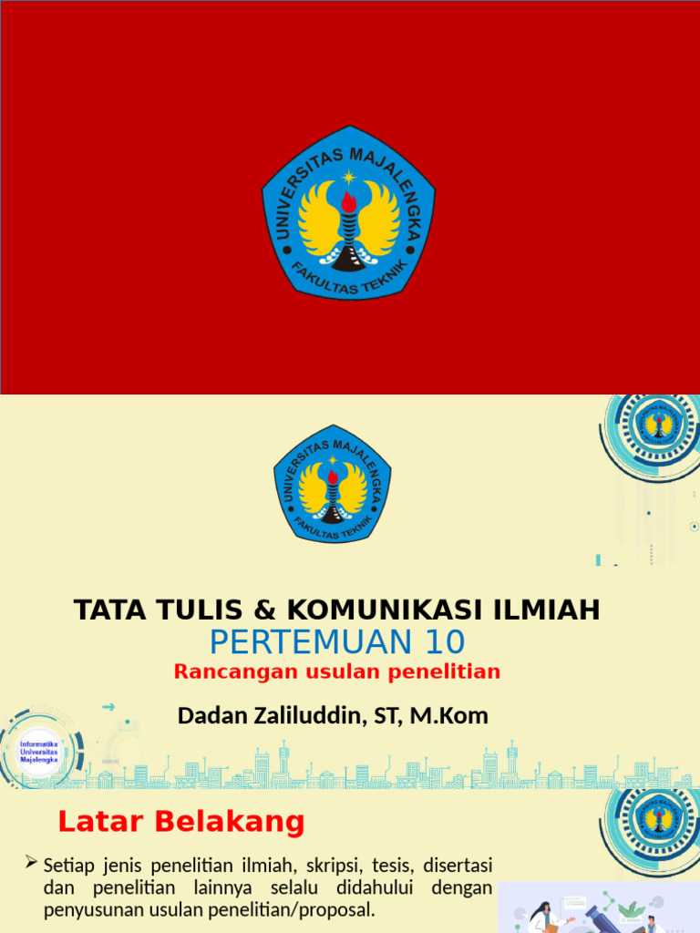 PERT 10 Rancangan Usulan Penelitian | PDF