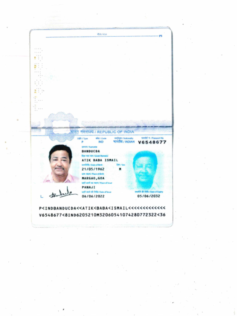 Passport - Atik Baba Ismail Banducda | PDF