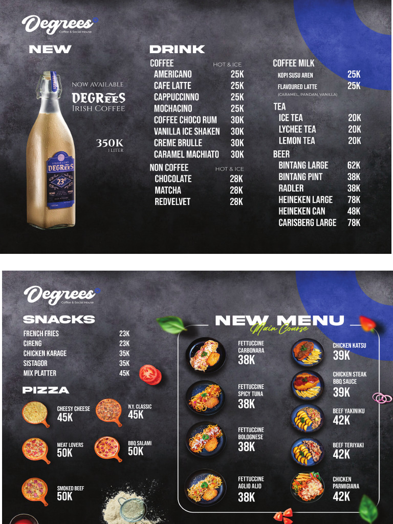 Menu Degrees-1 | PDF