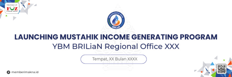 Banner Launching Income Generating Program - 3x1m | PDF