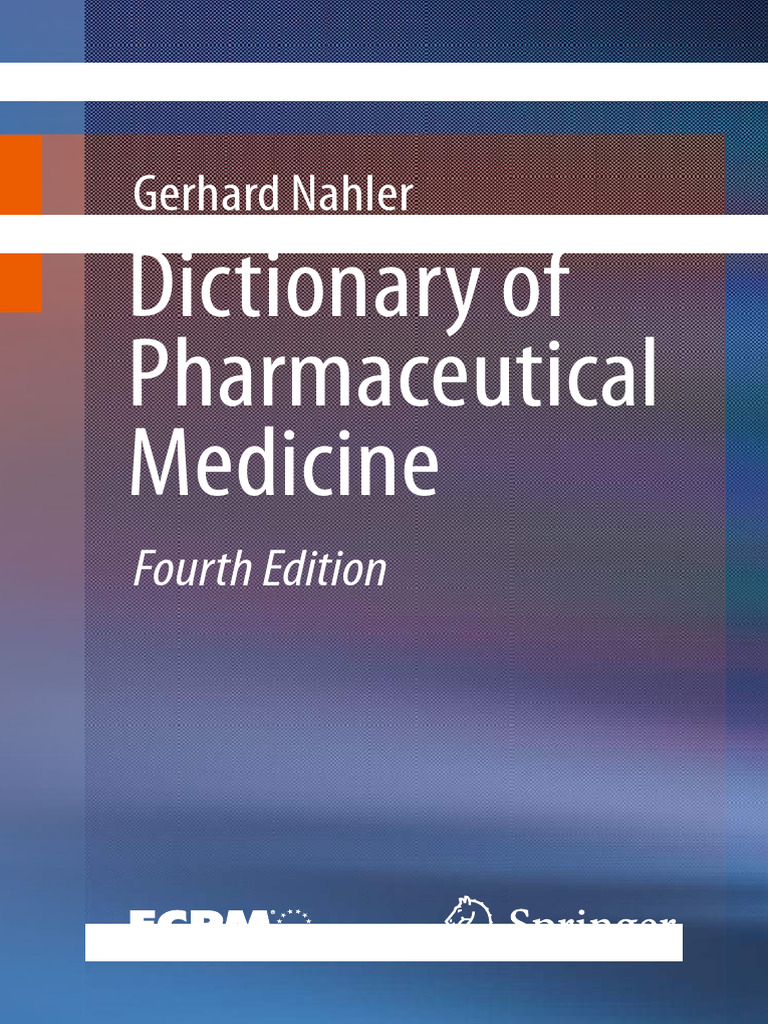Dictionary of Pharmaceutical Medicine 4th Ed. | PDF | Pharmacology ...