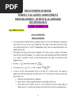 Grade 10 Term 3 Test 1.. | PDF | Mathematics