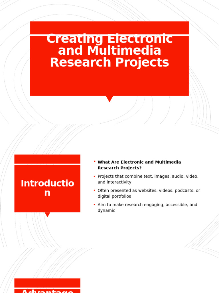 Creating Electronic and Multimedia Research Projects | PDF | Multimedia ...