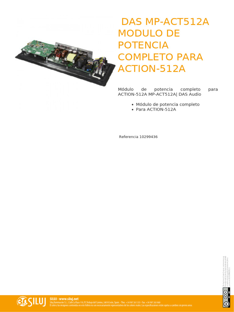 Das Mp-Act512a Modulo de Potencia Completo para Action-512a | PDF ...