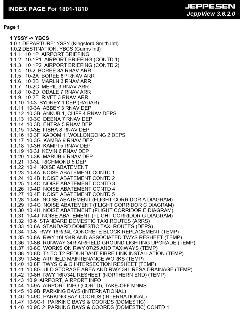 INDIAN OCEAN and AUSTRALIA IFR CHARTS | PDF | Navigation | Avionics