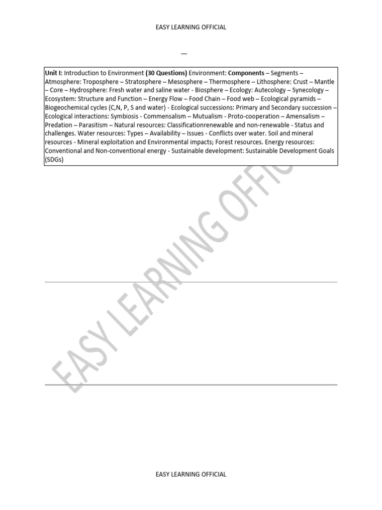 TNPCB Environment Components | PDF | Ecosystem | Natural Environment