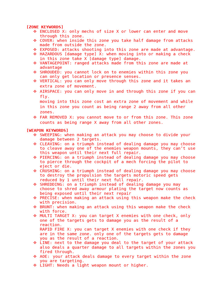 Lancer Combat Zone and Weapon Guide | PDF | Warfare