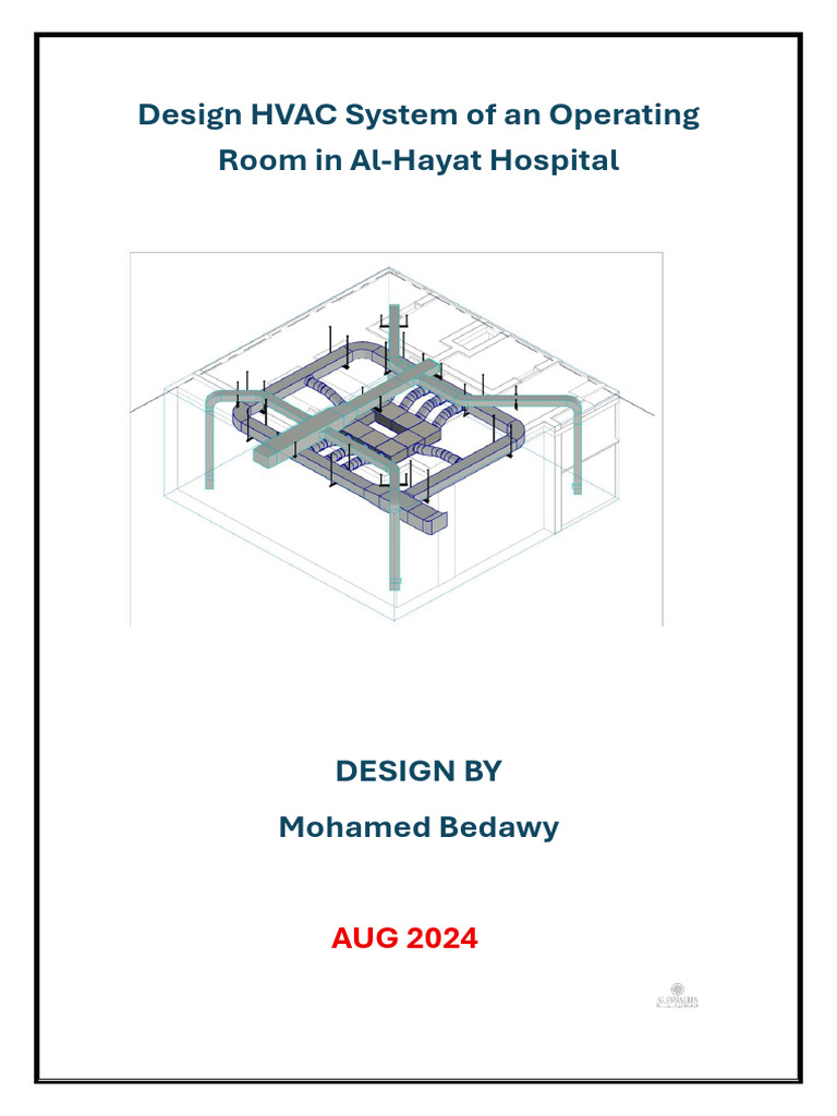 HVAC Design for Al-Hayat Operating Room | PDF | Ventilation ...