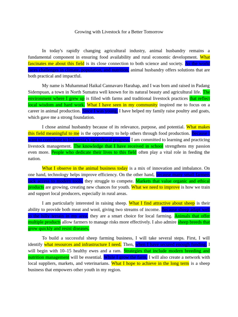 Uas English - M Haikal Cannavaro Harahap - 2410613001 | PDF | Sheep ...