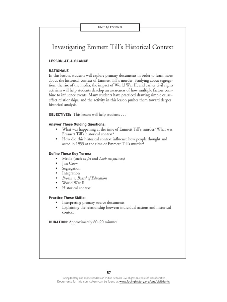 A Pivotal Moment in The Civil Rights Movement: The Murder of Emmett ...