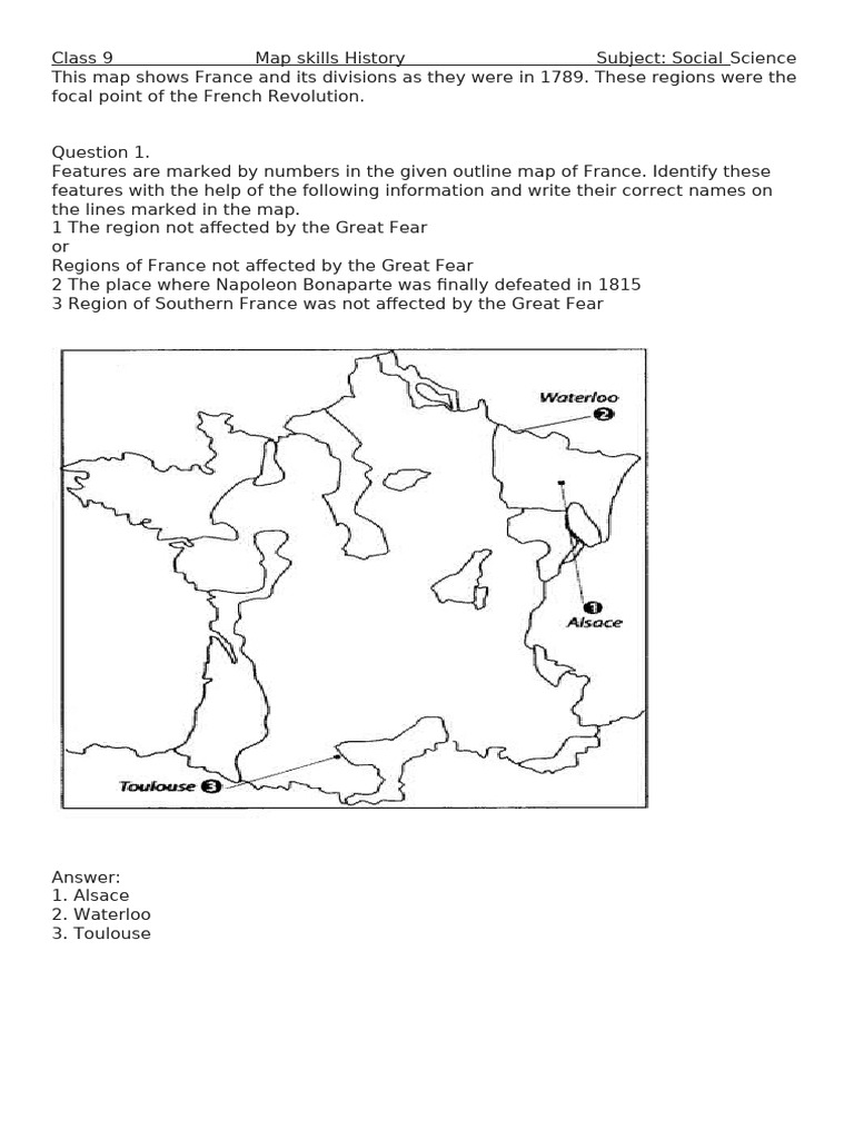 Regions Unaffected by the Great Fear | PDF
