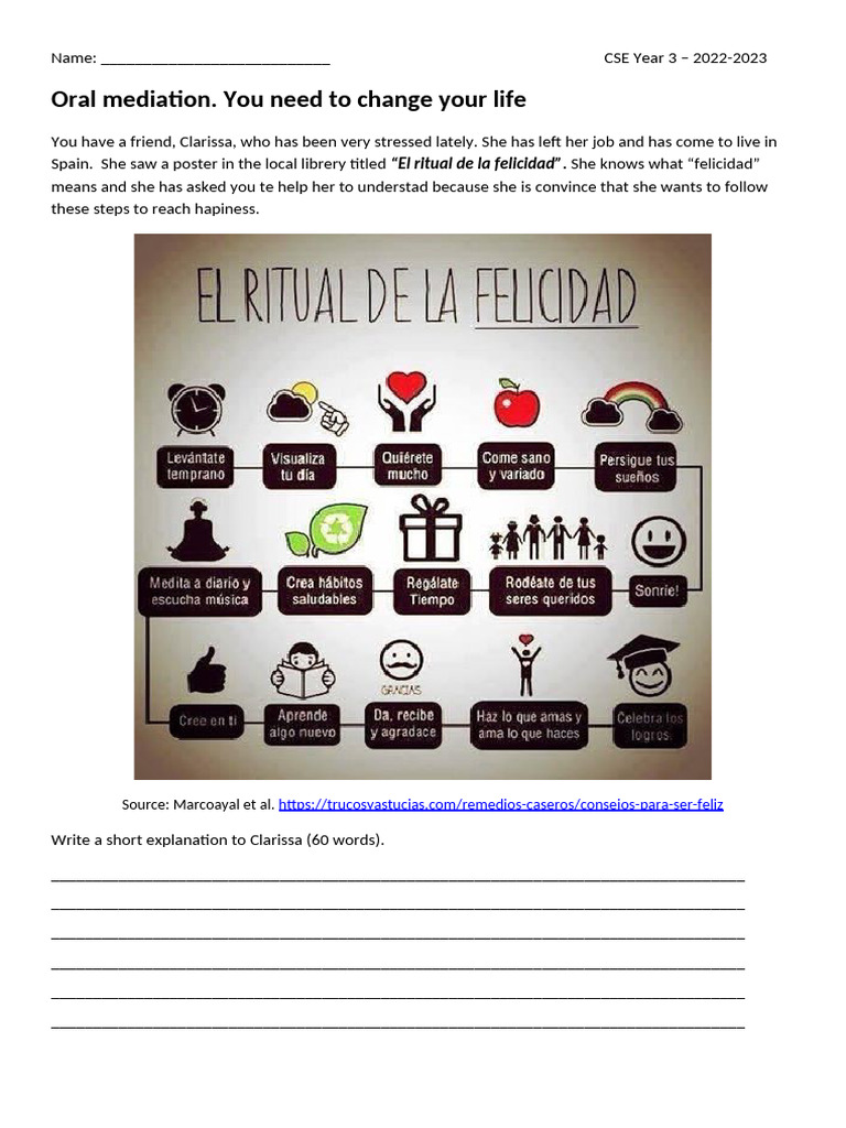 Steps to Achieve Happiness in Spain | PDF