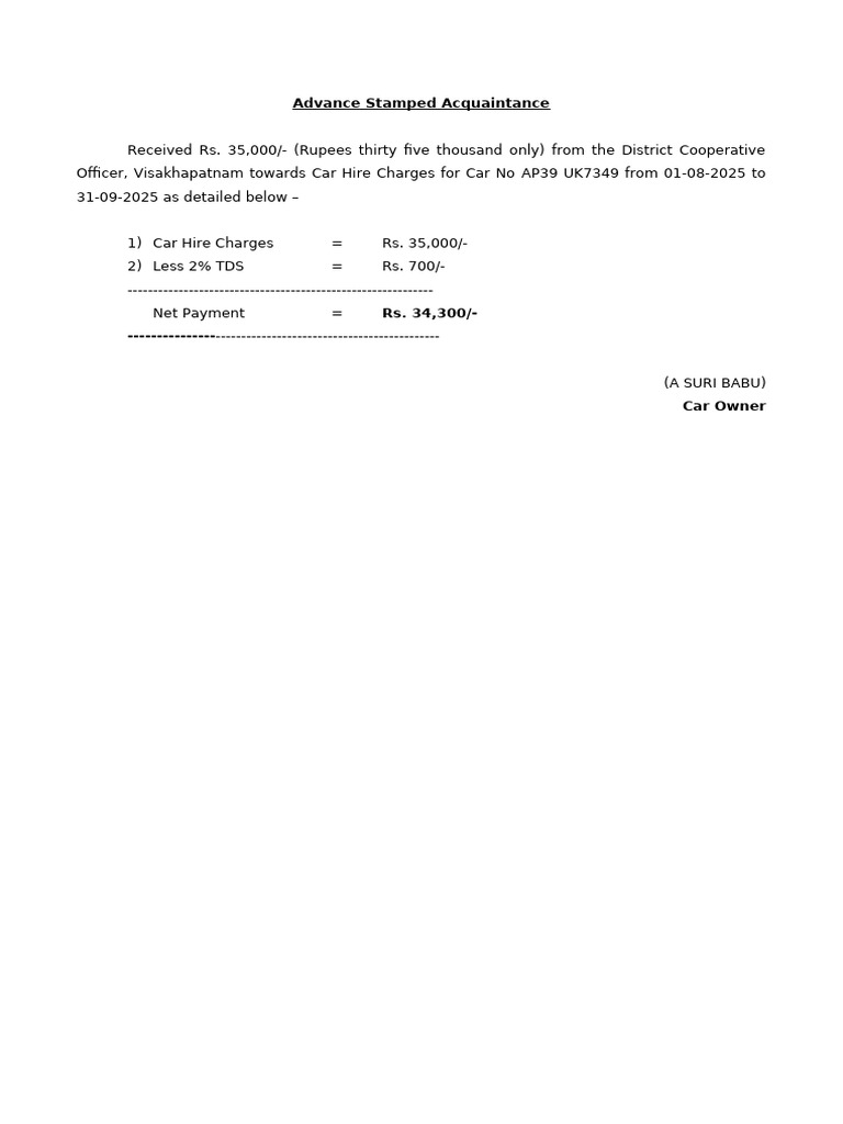 Car Voucher | PDF