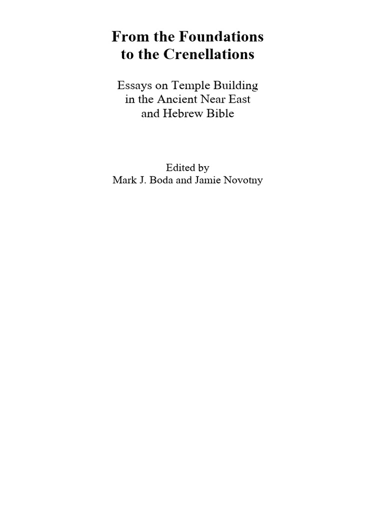 Temple Building in Assyria Evidence From | PDF | Assyria | Ancient Near ...