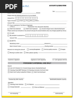YES BANK Account Closure Form | PDF