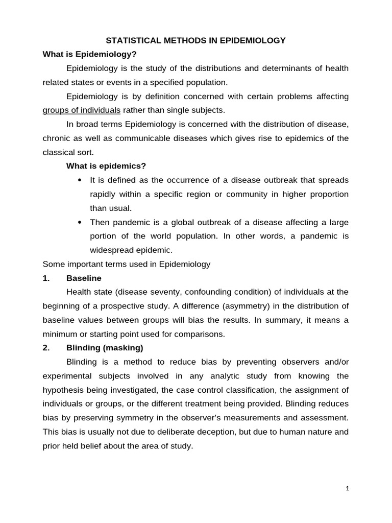 DR Otiji Statistical Methods in Epidemiology | PDF | Randomized ...