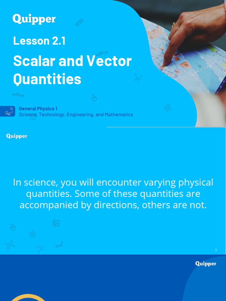 Scalar Vector Quantities Pdf Euclidean Vector Quantity