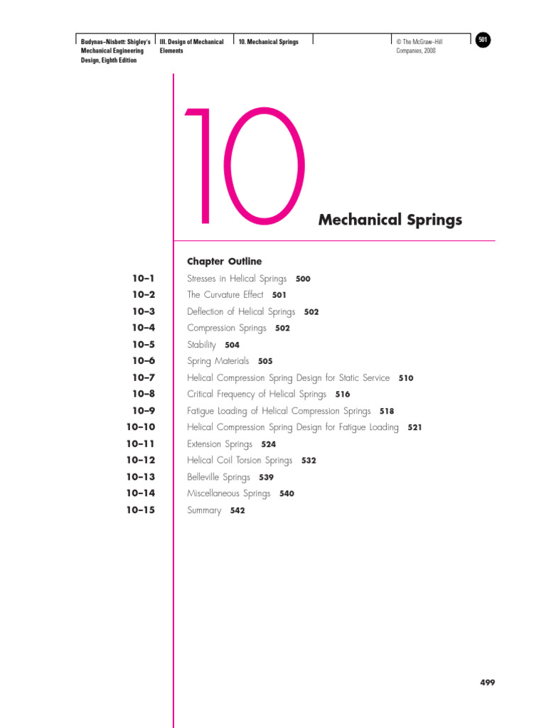 MSMD 432 Machine Design 2 Midterm2 Handout Springs | PDF | Strength Of Materials | Yield ...