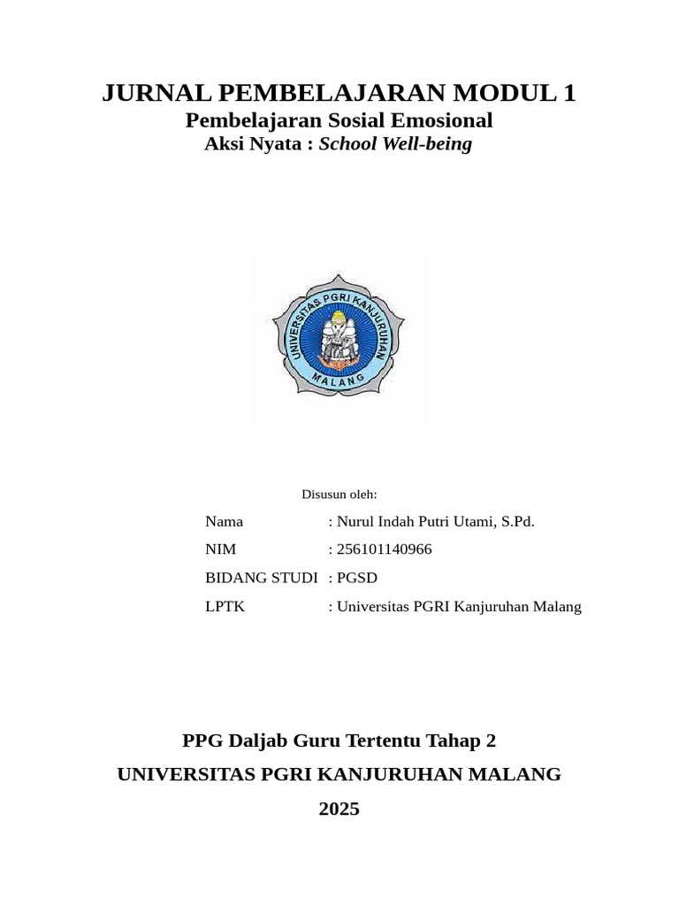 Nurul Indah Putri Utami_256101140966_school Well-being | PDF