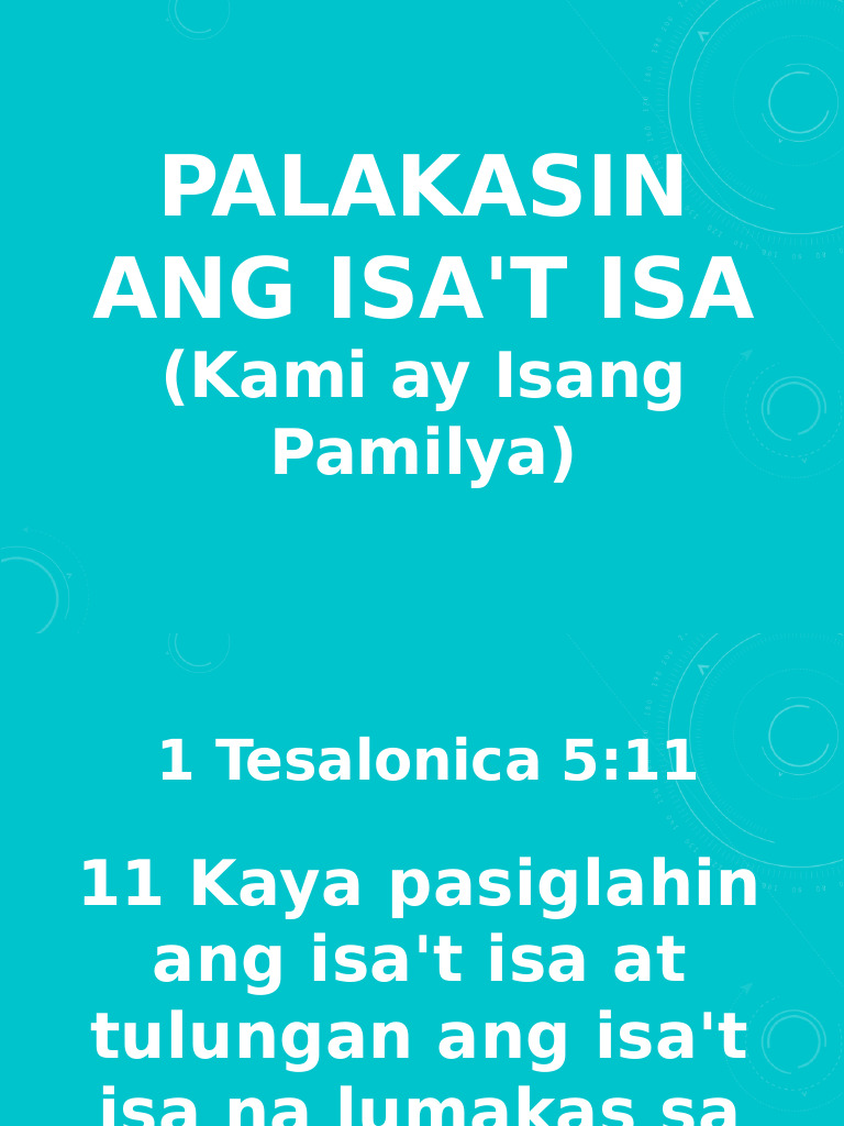 Palakasin Ang Isa't Isa | PDF