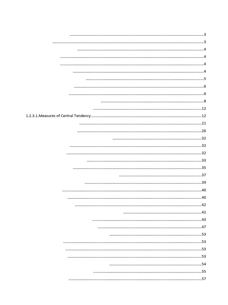 Statistics for Finance Overview | PDF | Statistics | Mean