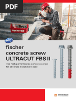 Fischer Anchor Bolts Data Sheet | PDF | Screw | Drill