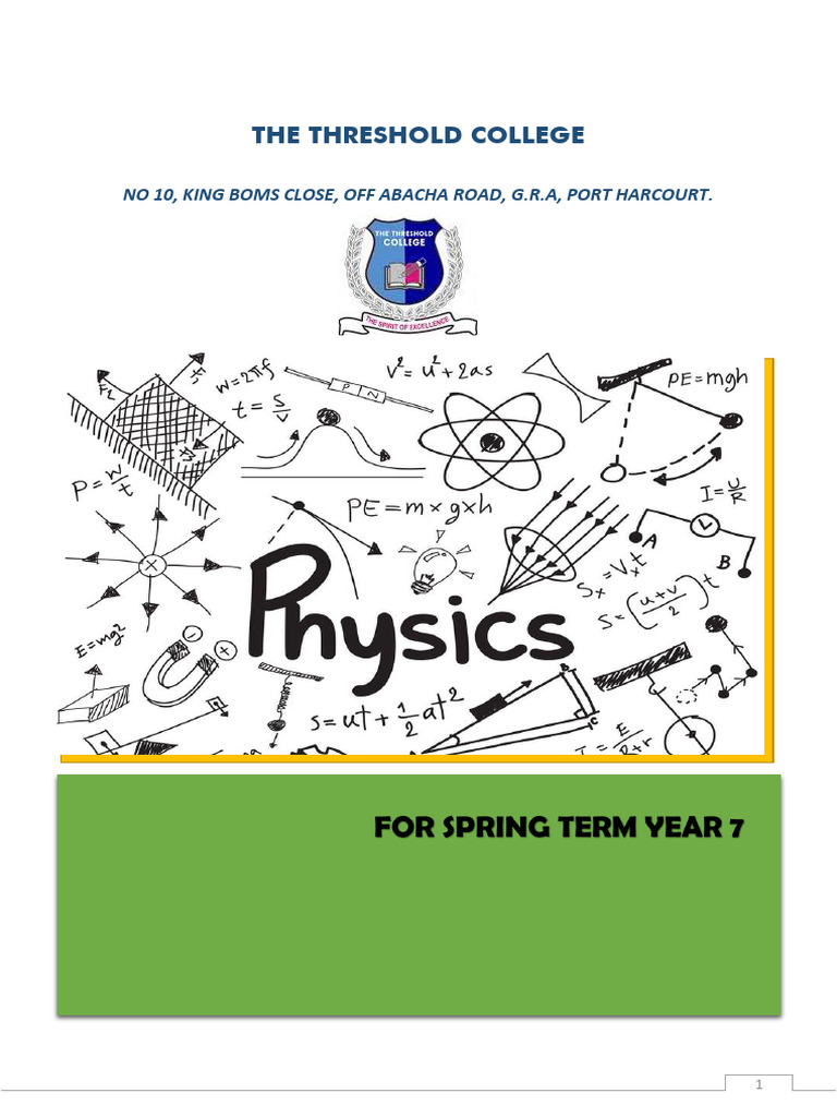 Year 7 Physics Scheme of Work | PDF | Force | Satellite
