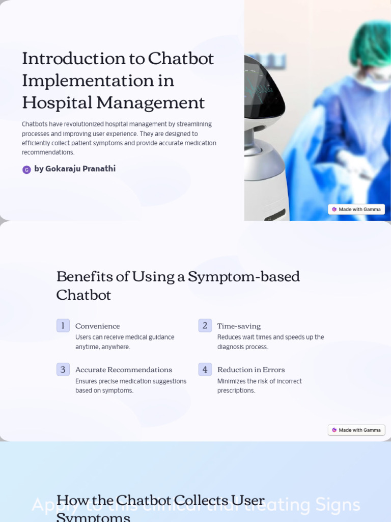 Introduction To Chatbot Implementation in Hospital Management | PDF ...