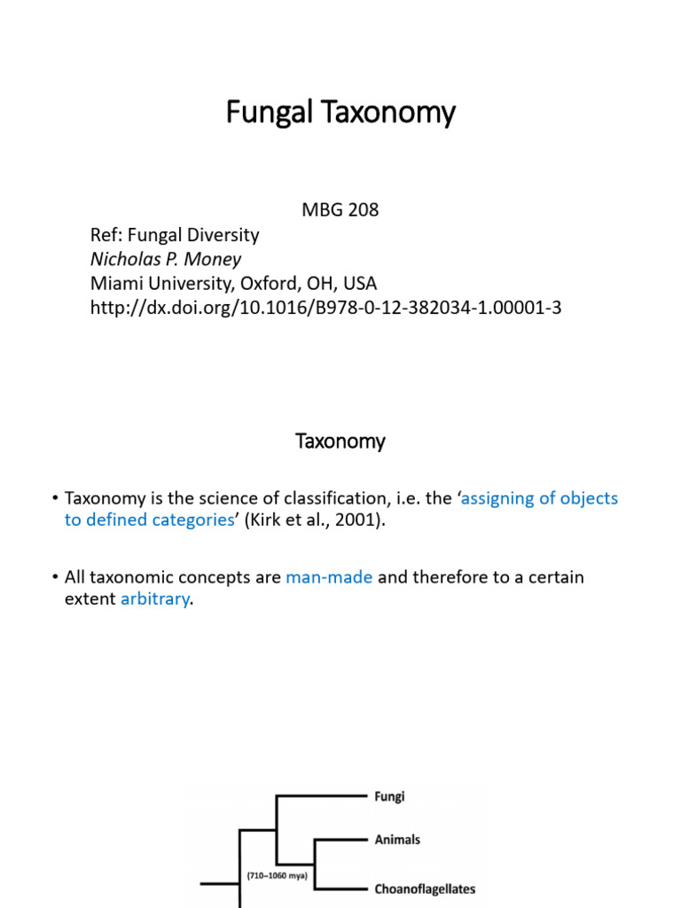 Share Fungal Taxonomy | PDF | Fungus | Phylogenetic Tree