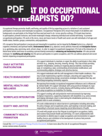 Core Concepts and Principles of Occupational Therapy | PDF ...