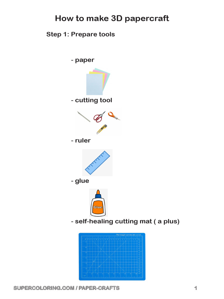 Instruction Paper Crafts | PDF