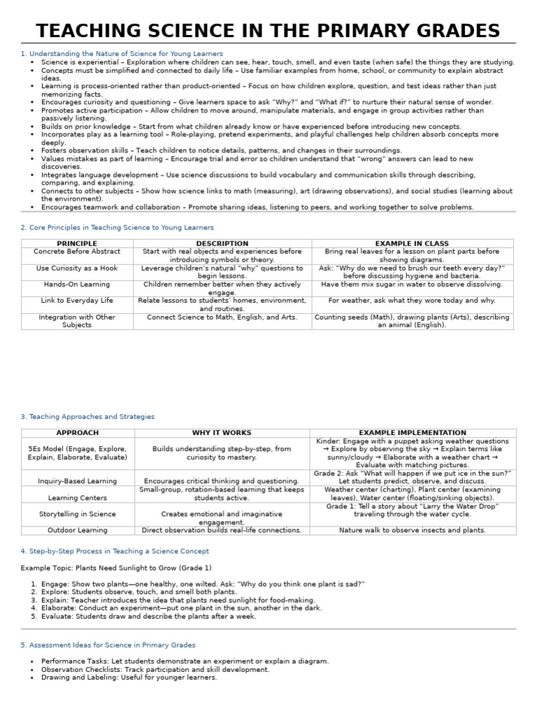 Science Oral Recitation September 4 2025 | PDF | Learning | Science