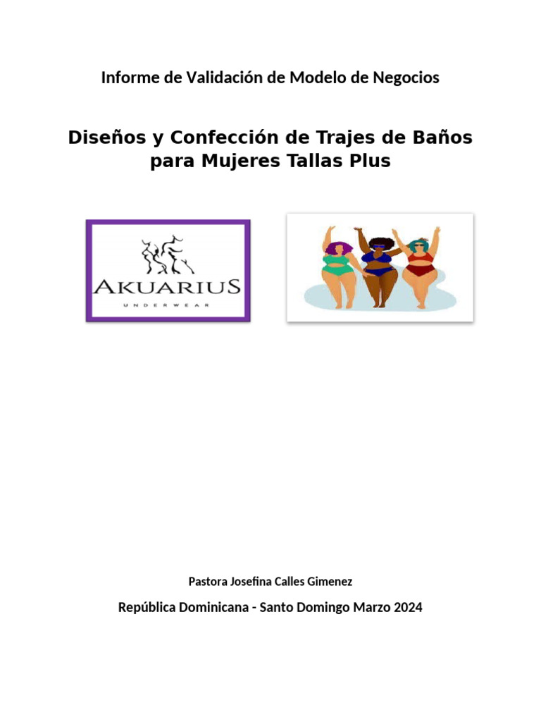 Informe de Validación de Modelo de Negocios Pastora Marzo | PDF