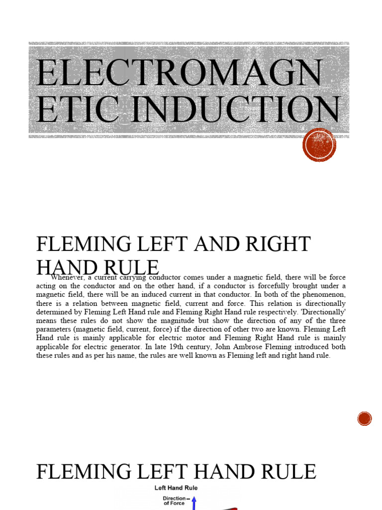 Electromagnetic Induction Explained | PDF | Electromagnetic Induction ...