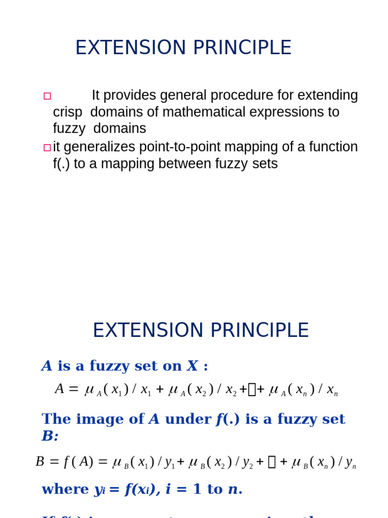Module 2-Fuzzy Extension Principle and Relation | PDF | Function ...