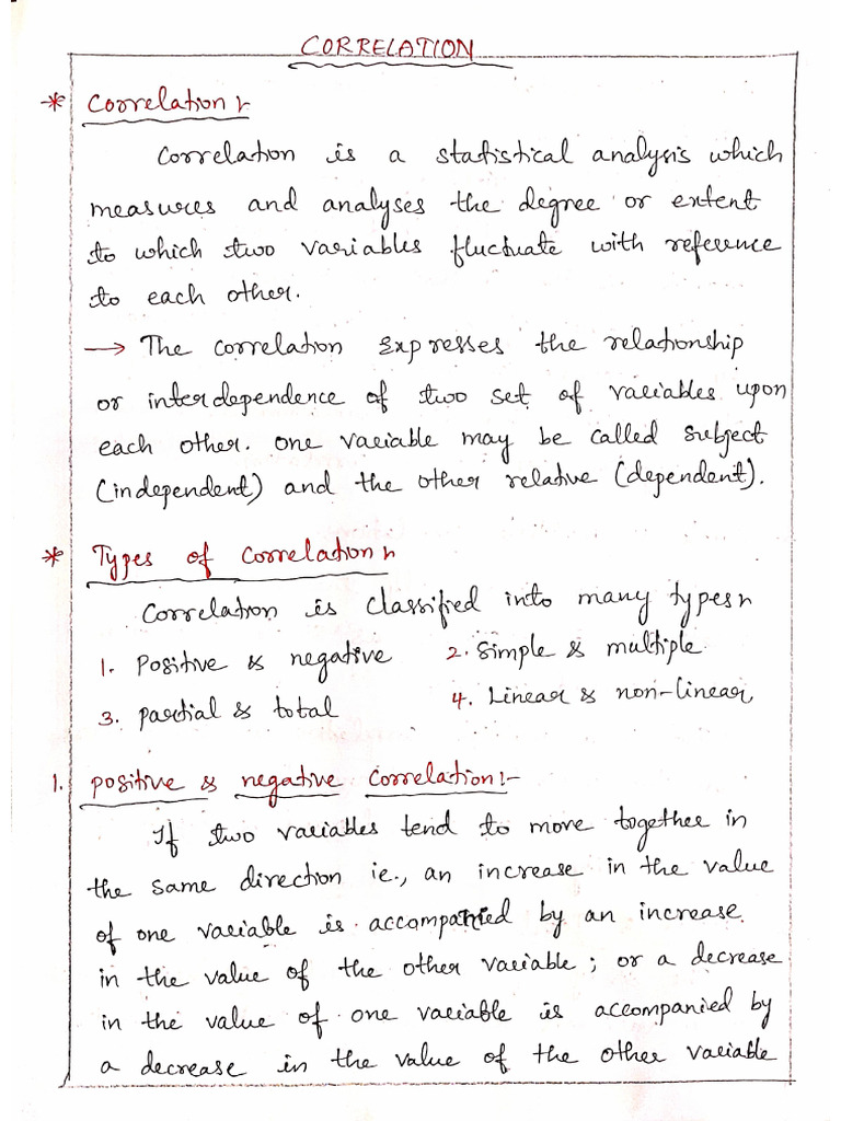 P&S Unit-5 Correlation | PDF