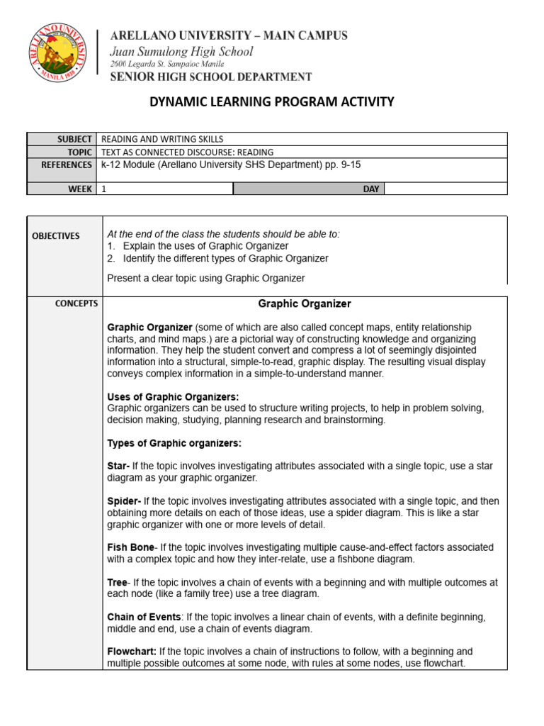 DLP 3 Graphic Organizer | PDF | Cognition | Psychology