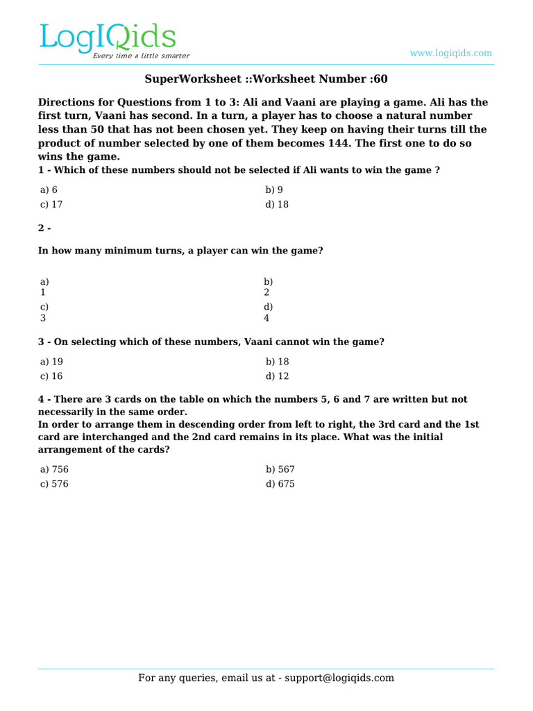 Super Worksheet | PDF