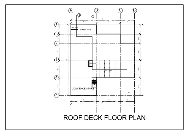 Roof Deck Floor Plan Layout | PDF