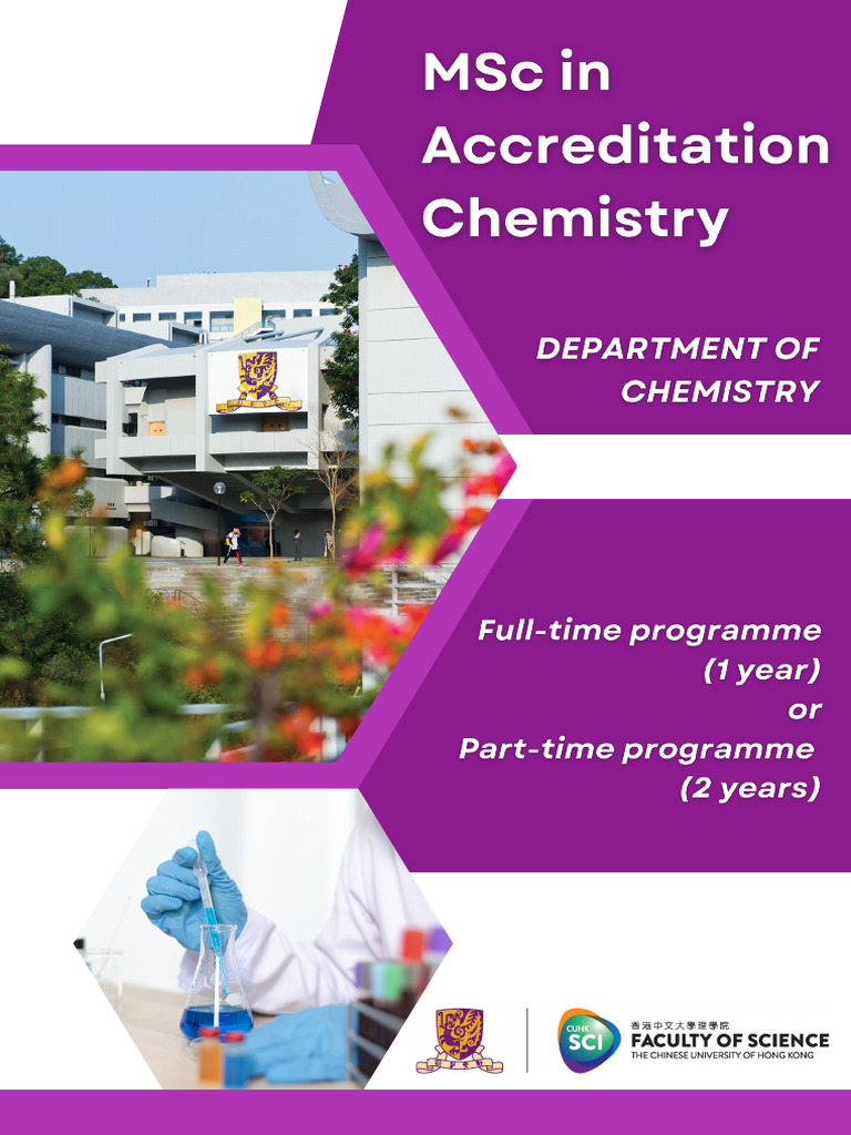 MSc in Accreditation Chemistry 2024 | PDF | Verification And Validation ...