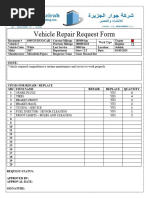 Vehicle Service Repair Requisition Form | PDF | Vehicles | Transport