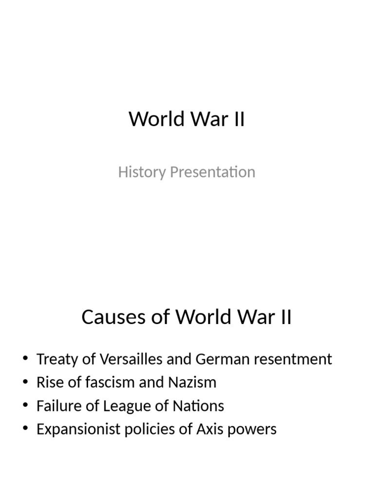 World War II Presentation | PDF