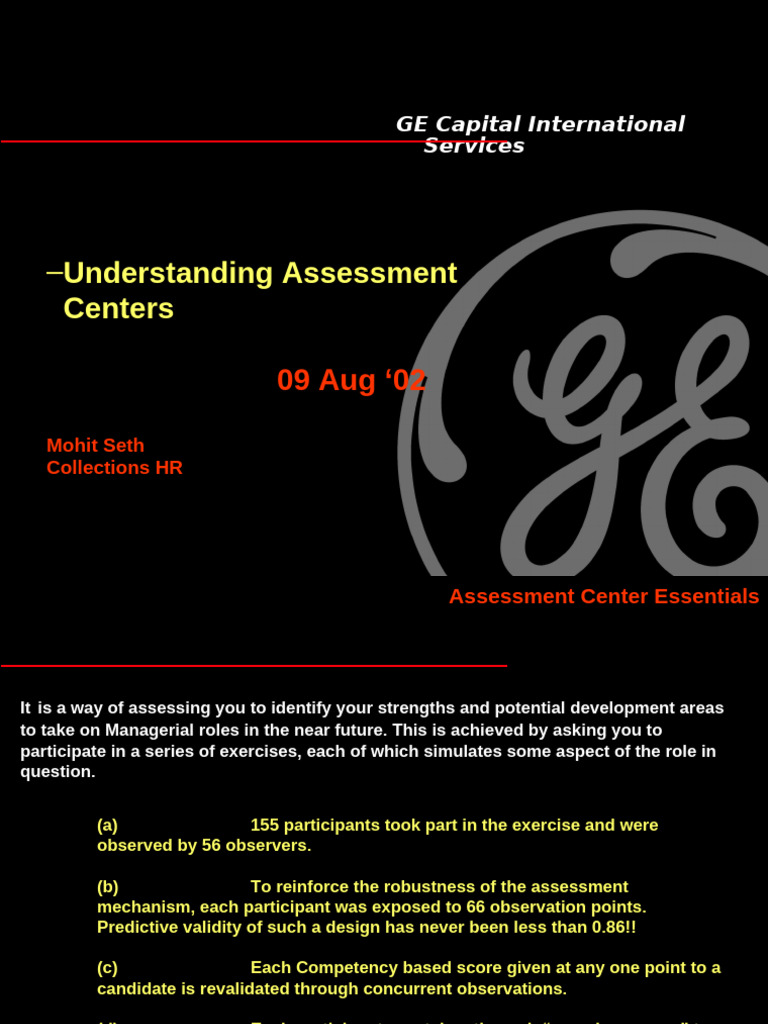 Understanding Assessment Centers | PDF | Learning | Psychology