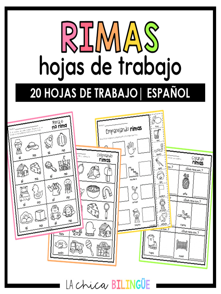 Hojas de Trabajo: Rimas para Niños | PDF
