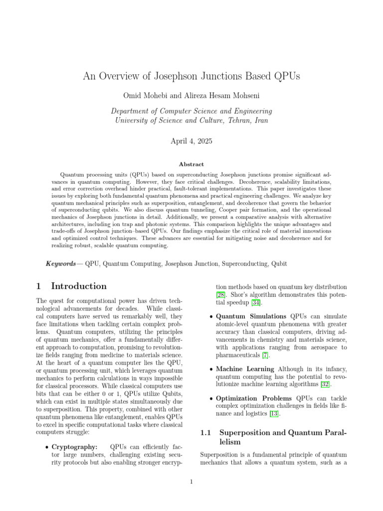 JJ Qpu | PDF | Quantum Computing | Quantum Entanglement