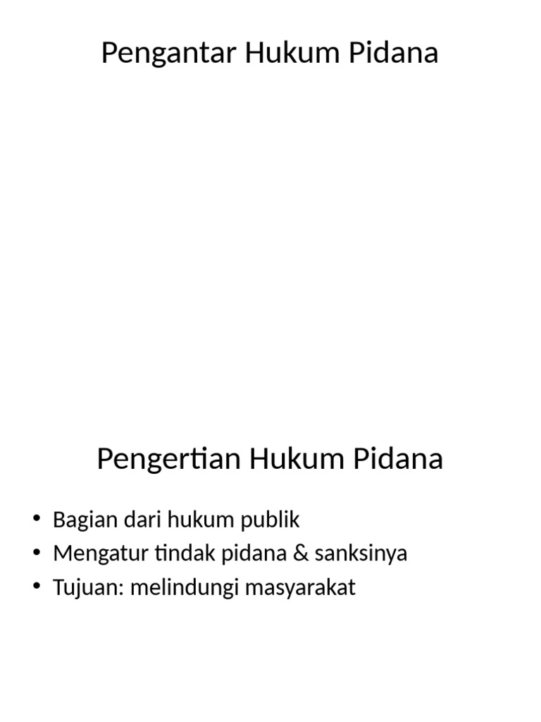 Materi Hukum Pidana | PDF