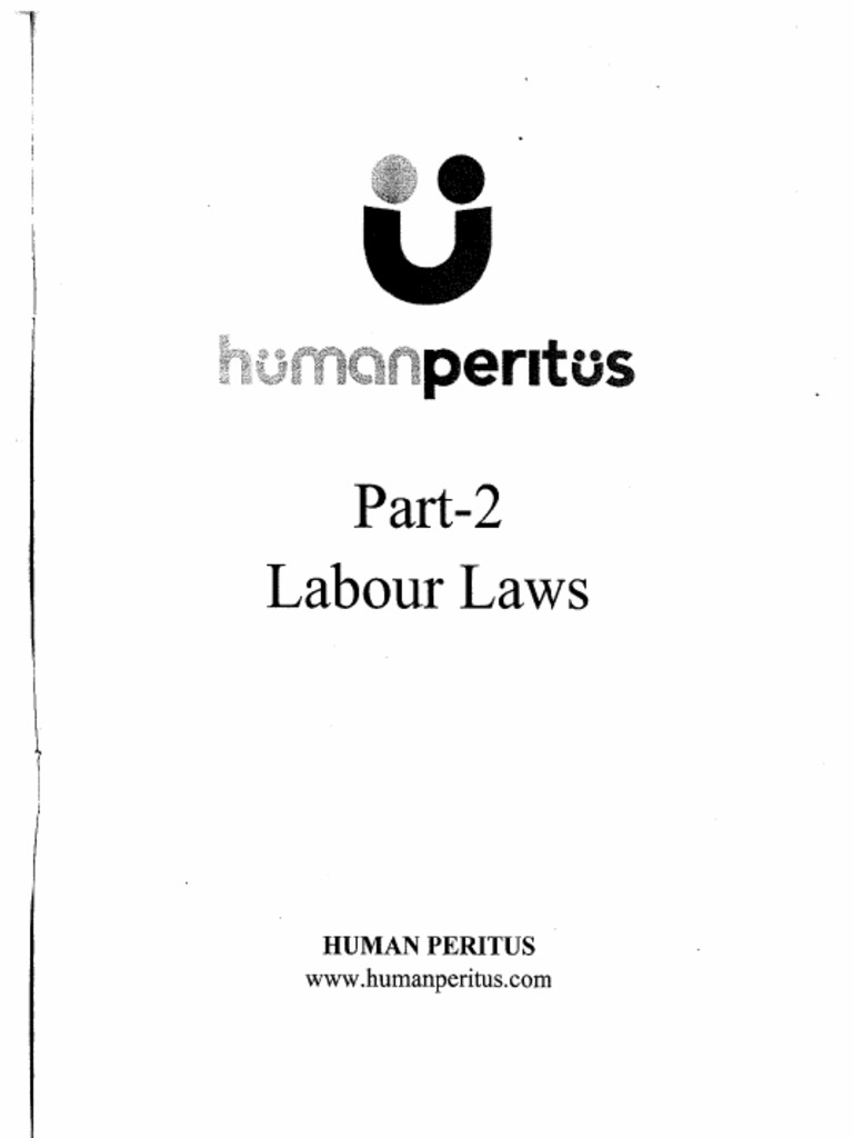 Human Peritus Labour Laws2 | PDF